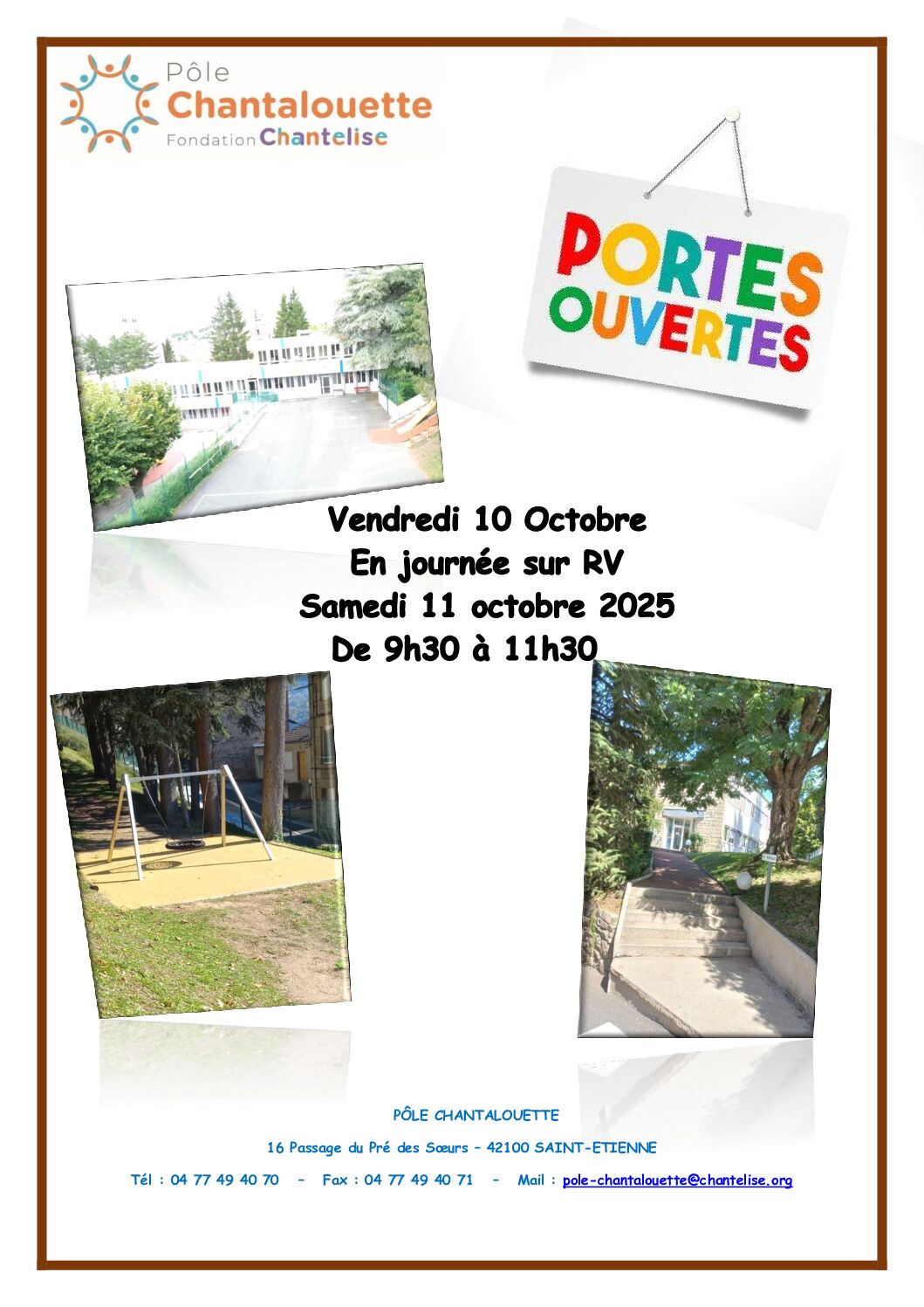 PORTES-OUVERTES - VENDREDI 10 OCTOBRE 2025 & SAMEDI 11 OCTOBRE 2025 ...